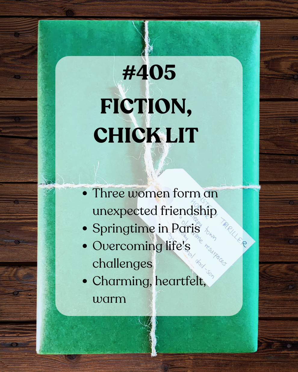 Fiction, Chick Lit Novel + Sheet Mask + Tea + Sweet Treat – The Sheet ...