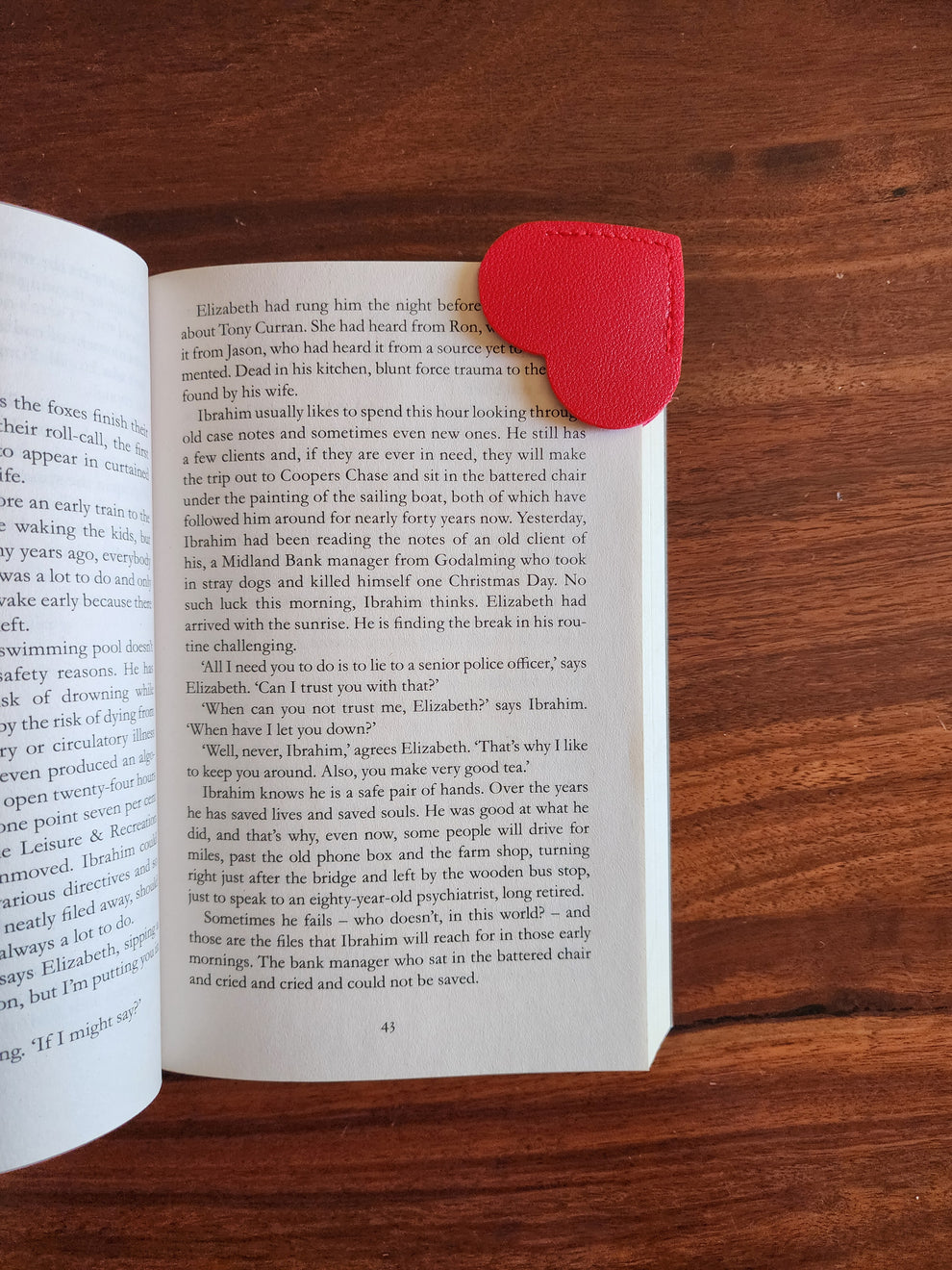 Faux-Leather Heart Bookmark – The Sheet Mask Book Club